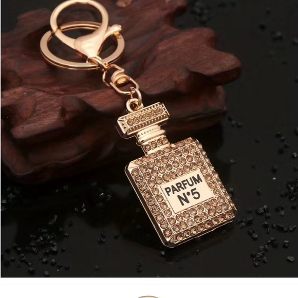 Accessories | New Rhinestone Perfume Bottle Keychainbag Charm | Poshmark
